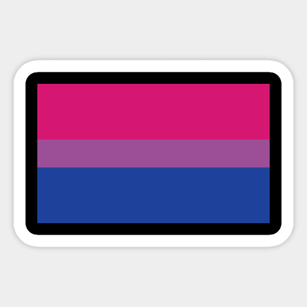 Bisexual Flag Bisexual Flag Sticker Teepublic